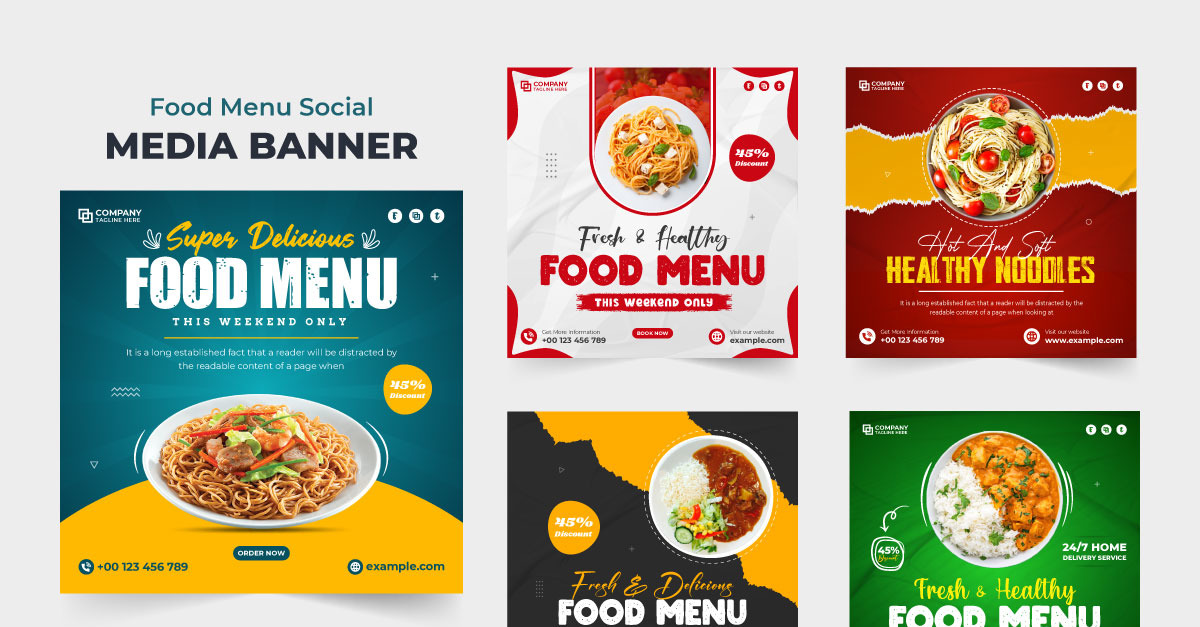 Restaurant promotion template bundle - TemplateMonster