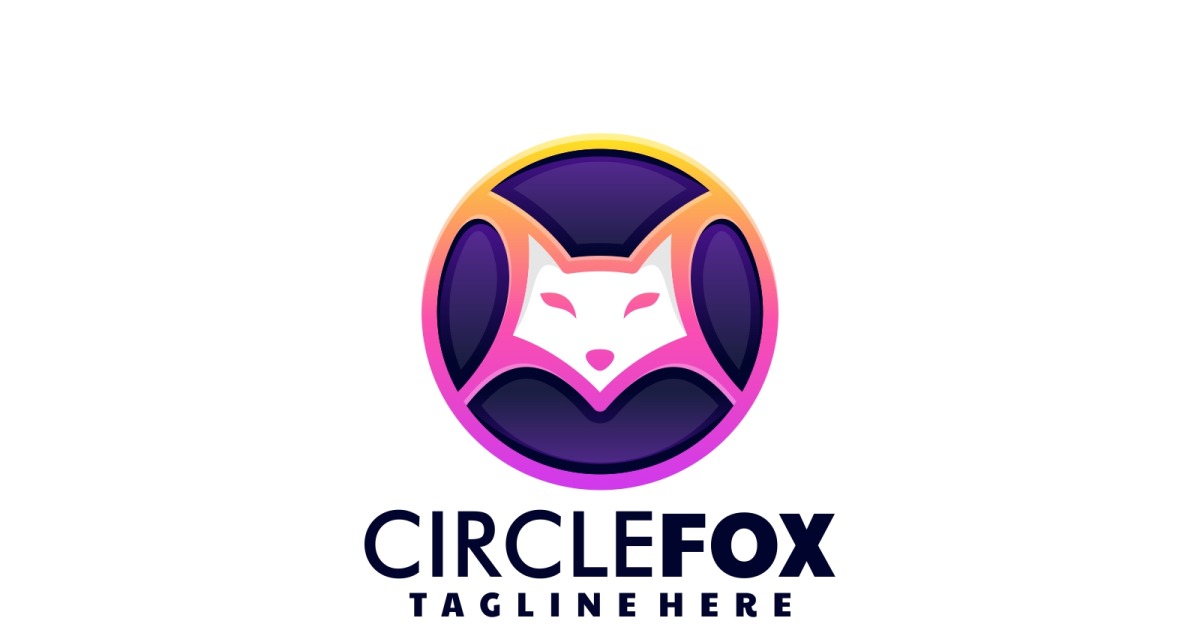Círculo Fox Line Art Logo 1 #305376 - TemplateMonster