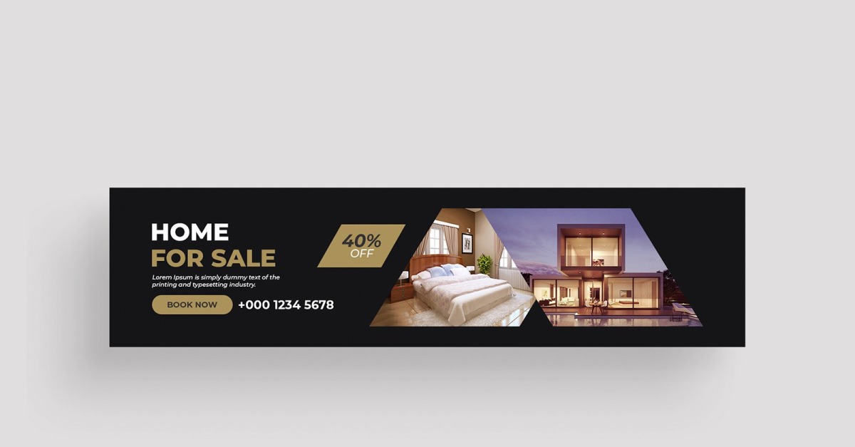 Real Estate LinkedIn Cover Photo Template - TemplateMonster