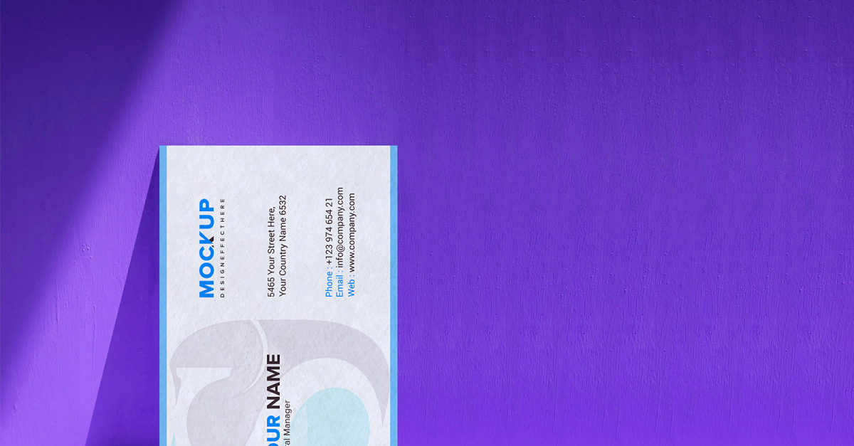 Realistic Business Card Mockup Psd #305410 - TemplateMonster