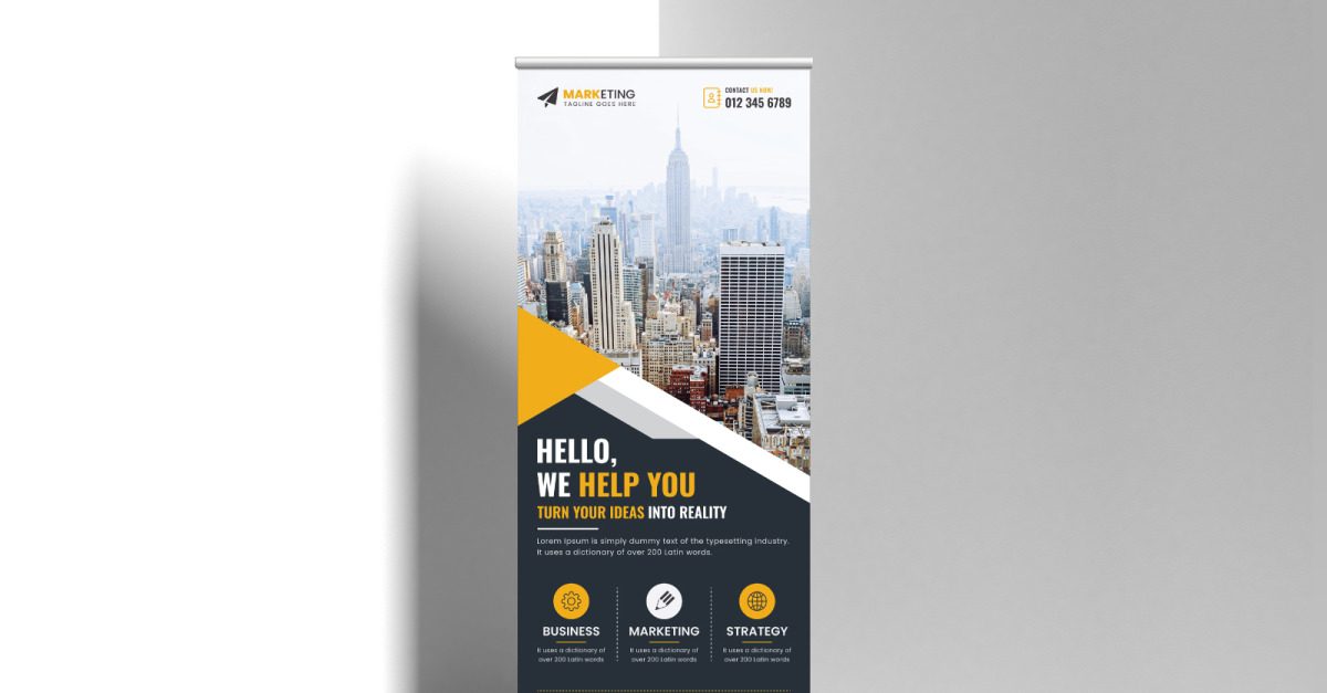 Banner Corporativo Simples Roll Up, Banner X, Standee, Exemplo de ...