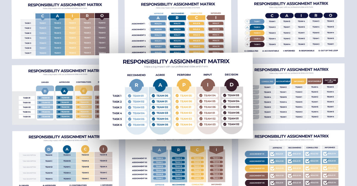 Assignment Matrix Infographic PowerPoint Template