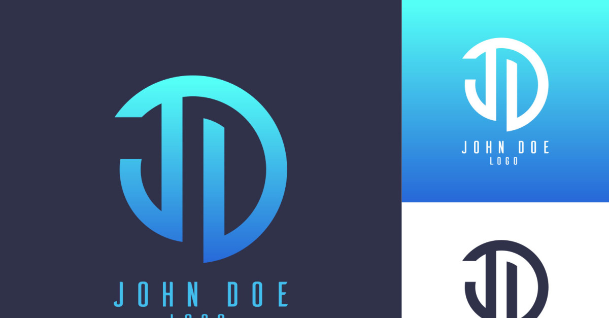 J D Logotype Corporate Logo Vector Template - TemplateMonster