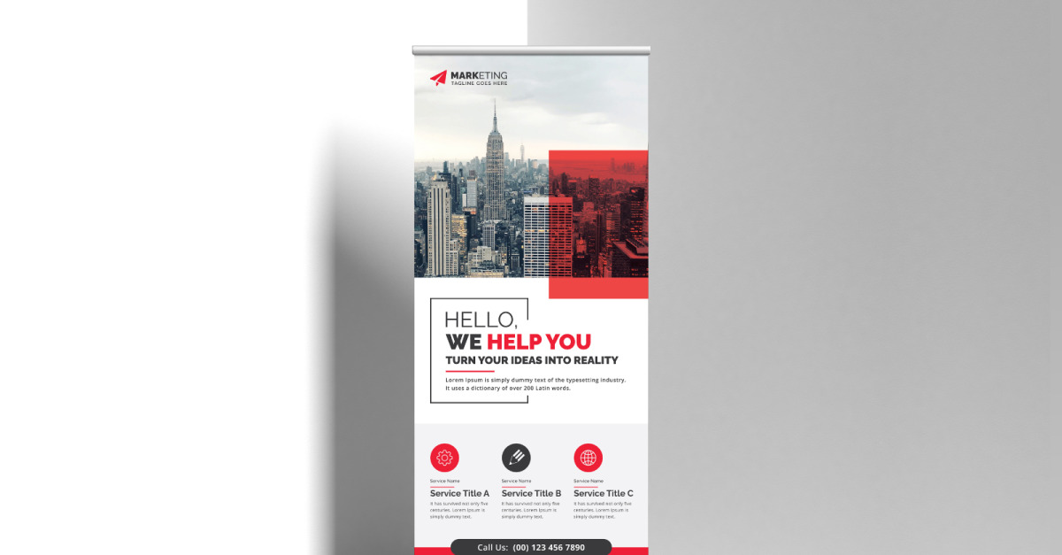 X Banner Design Psd X Banner Mockup