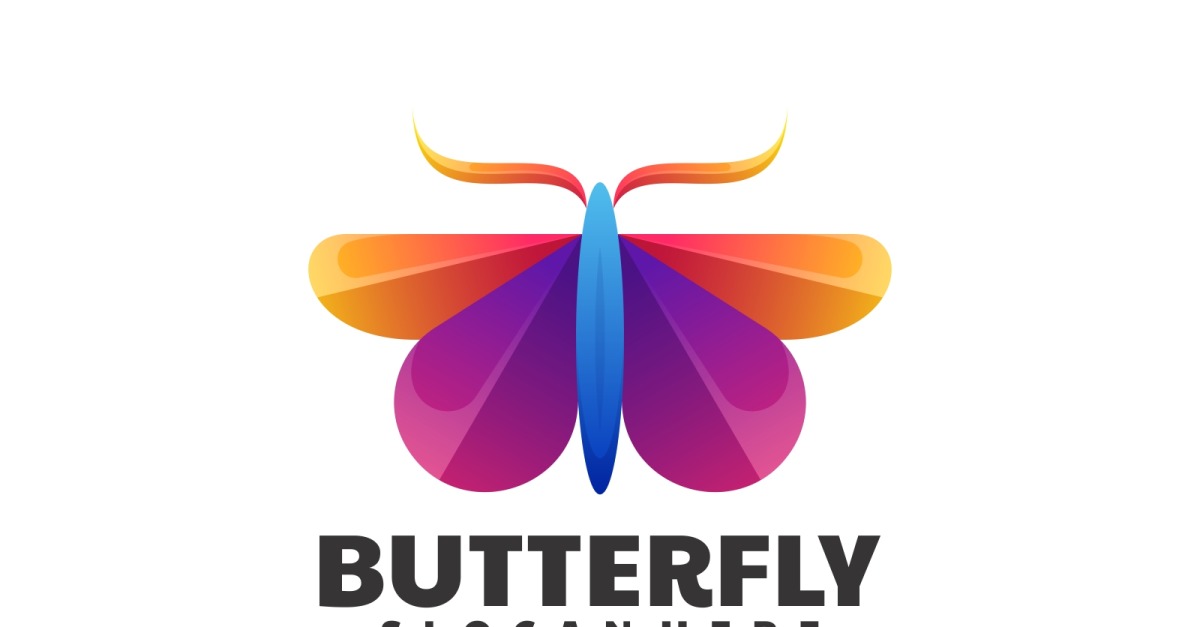 Kelebek Renkli Logo Şablonu 1 #305771 - TemplateMonster