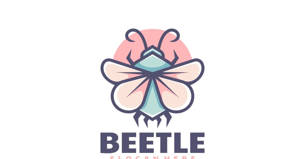 Beetle Simple Mascot Logo #305954 - TemplateMonster