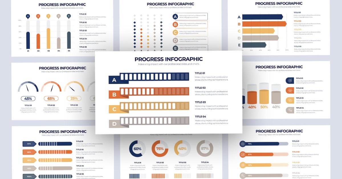 Business Progress Infographic PowerPoint Template