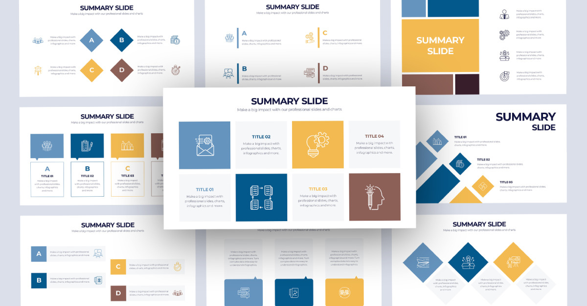 Business Summary Infographic PowerPoint Template