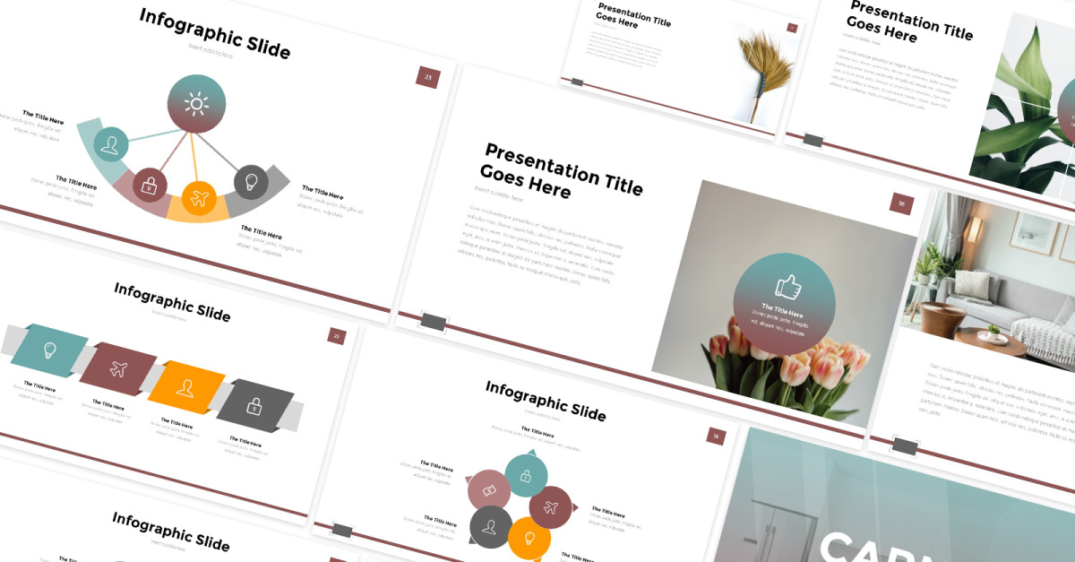 Modèle Powerpoint moderne de Carnia #305941 - TemplateMonster