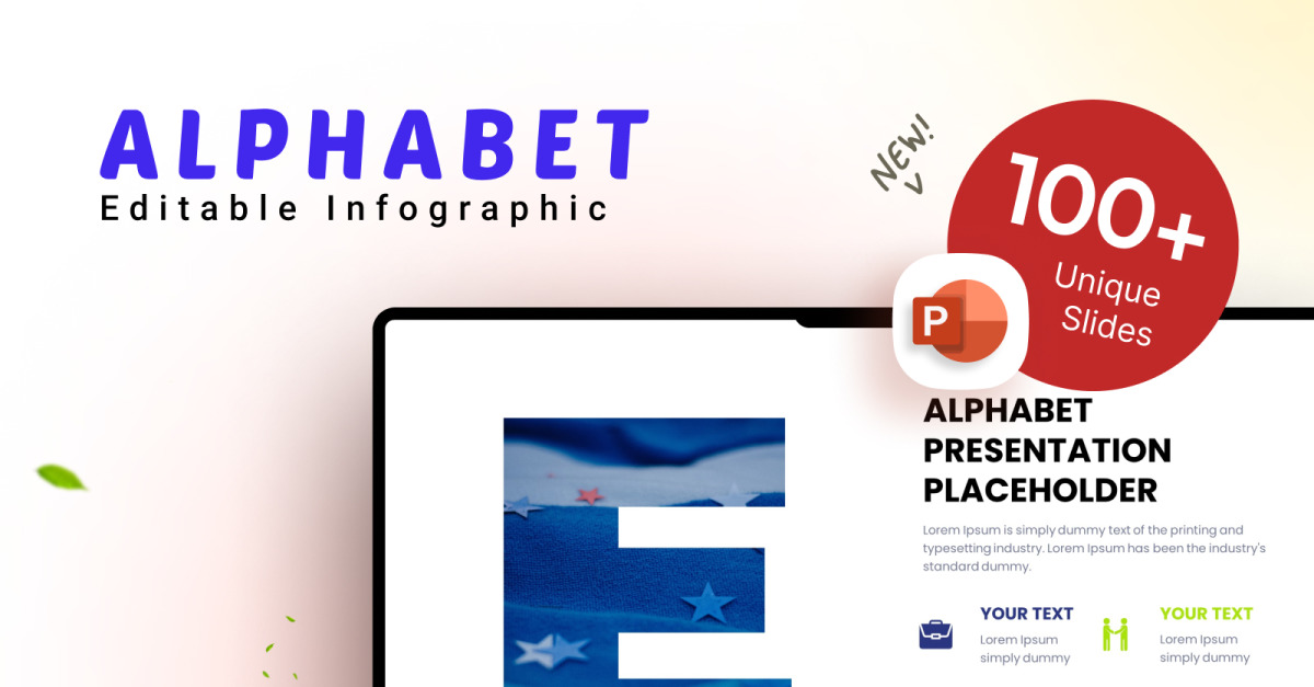 Alphabet Placeholder Infographic PowerPoint Template