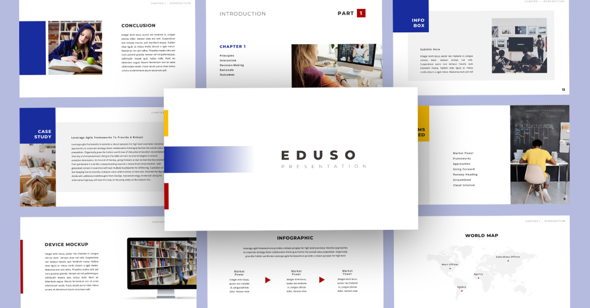 Eduso Eğitim PowerPoint sunum şablonları - TemplateMonster