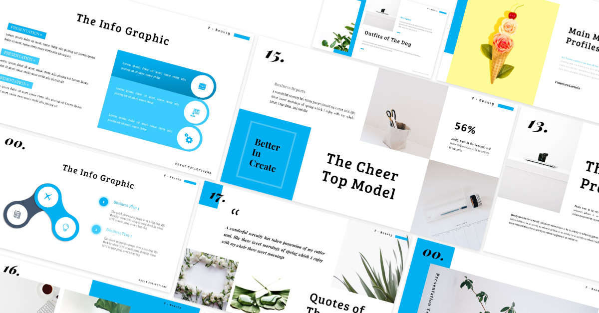 Uygun Moda Powerpoint Şablonu #306656 - TemplateMonster