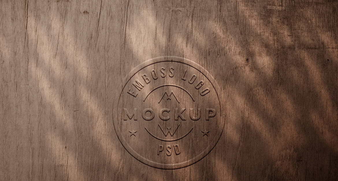 Embossed Logo Mockup PSD Template Vol 05 - TemplateMonster