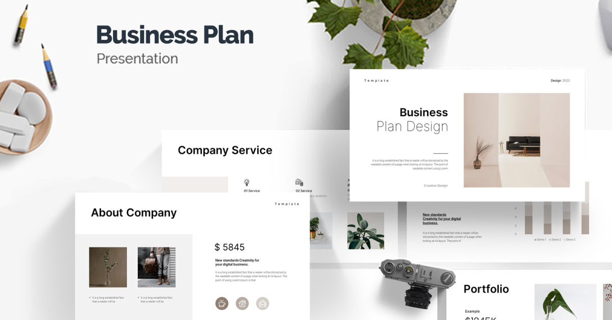 Minimal Business Plan Presentation #307003 - TemplateMonster