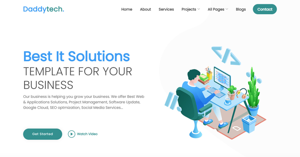 DaddyTech - Best It Solutions and Technology Website Template