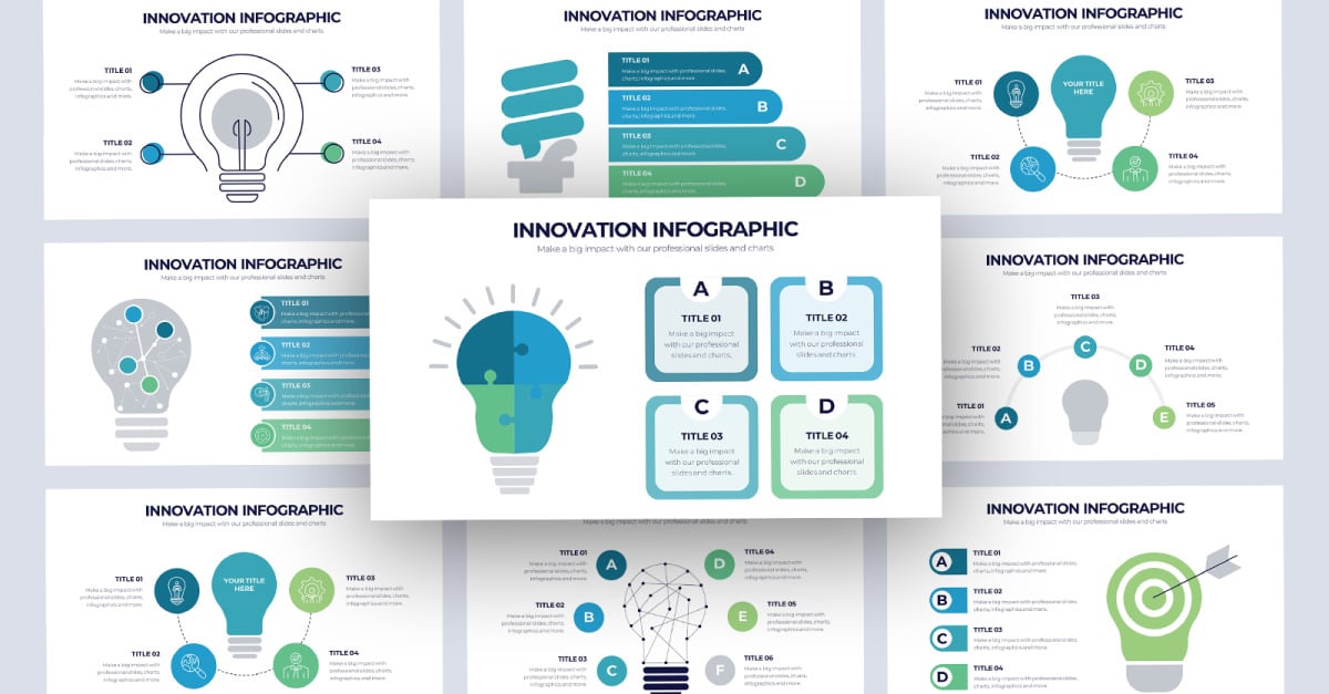 Modello PowerPoint - Innovazione infografica