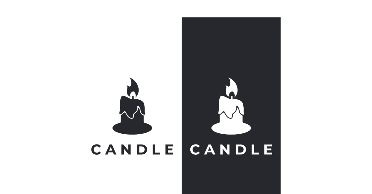 Candle fire logo vector version 10 #307377 - TemplateMonster