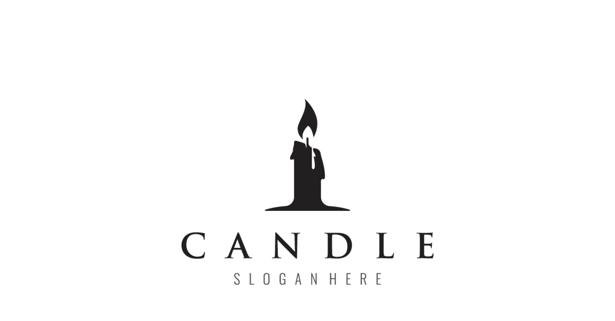 Candle fire logo vector version 2 #307369 - TemplateMonster