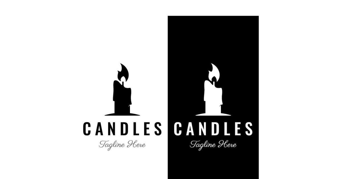 Candle fire logo vector version 8 #307375 - TemplateMonster