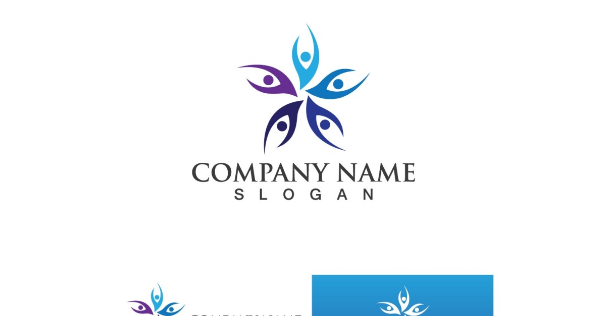 Team group logo vector people v1 #307358 - TemplateMonster