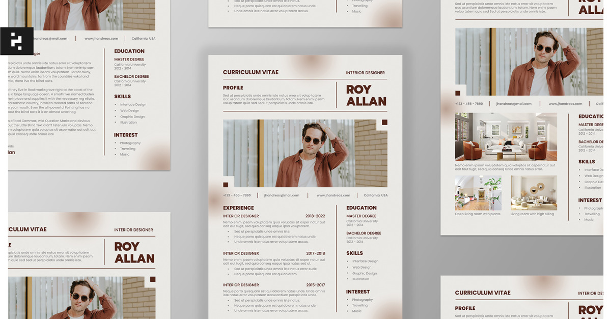 Creative CV Resume Pack Template #307489 - TemplateMonster