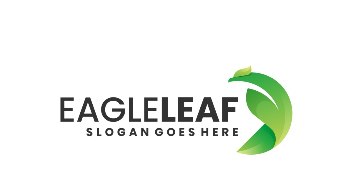 Eagle Leaf Gradient Logo Template #307479 - TemplateMonster