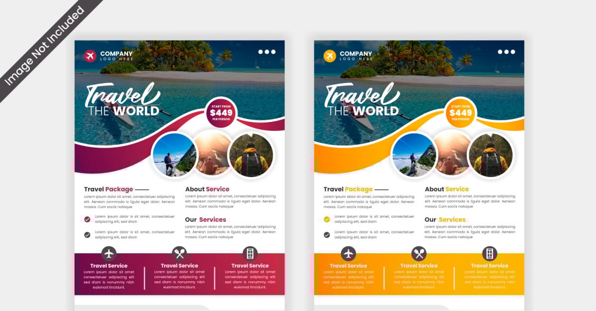 Travel flyer design flyer, tour flyer, tourism color a4 print ready ...