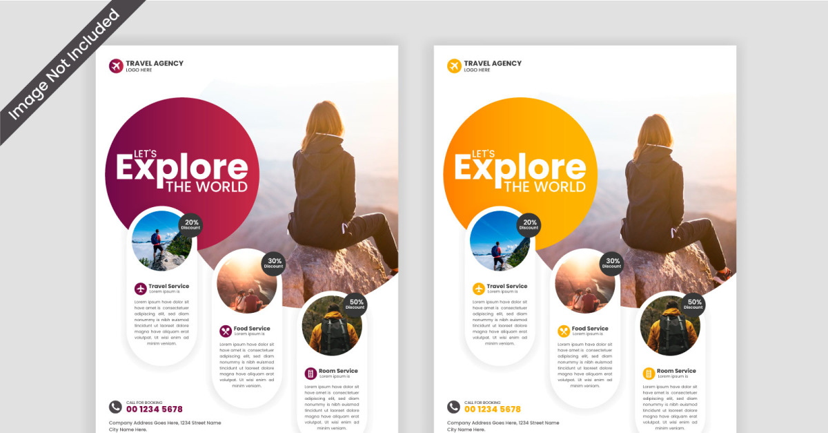 Travel poster or flyer brochure design layout,tourism color a4 print ...