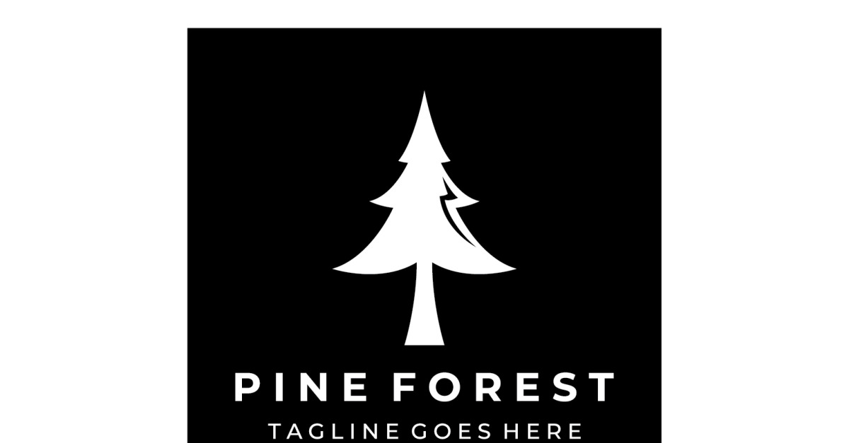 Pine forrest tree logo vector 5 #307691 - TemplateMonster