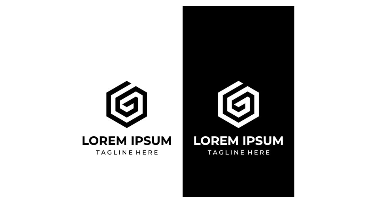 Hexagon box cube logo and vector 6 #307797 - TemplateMonster