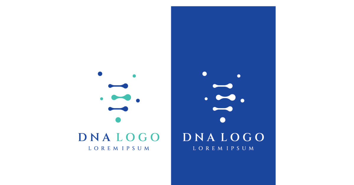 Dna medical health logo vector 15 #307881 - TemplateMonster