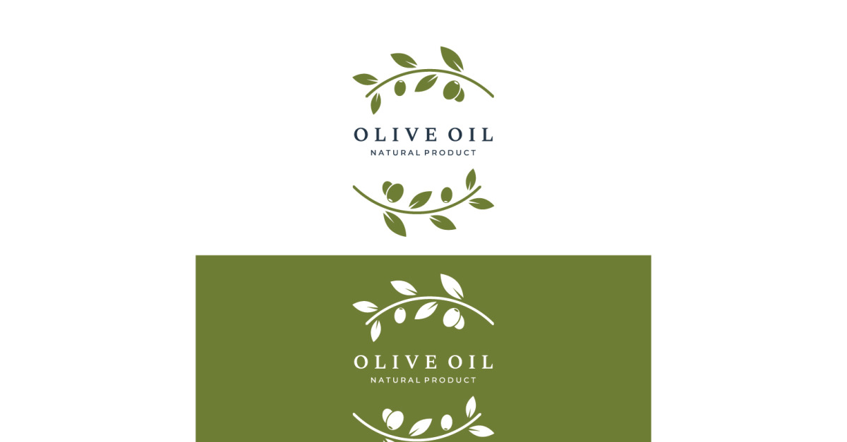 Olive oil tree logo vector 12 #307964 - TemplateMonster
