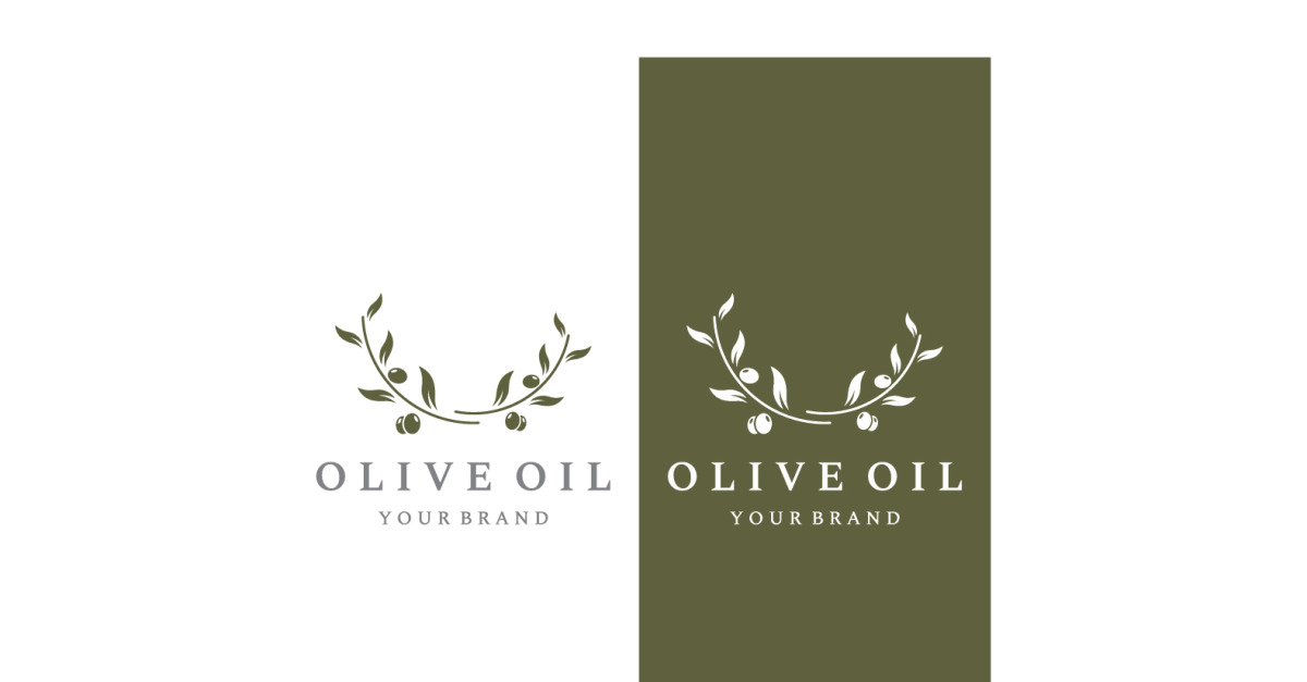 Olive oil tree logo vector 14 #307966 - TemplateMonster