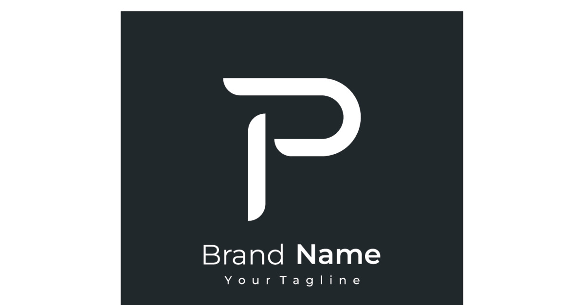 P initial letter logo and symbol vector 3 - TemplateMonster