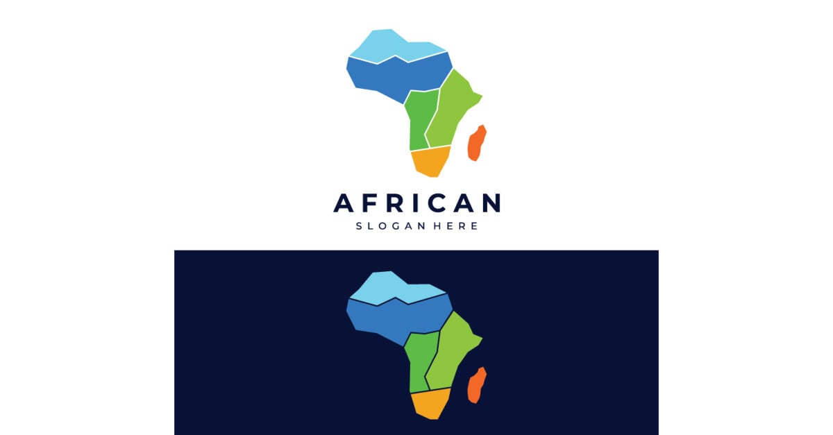 African map symbol logo vector 14 #308057 - TemplateMonster