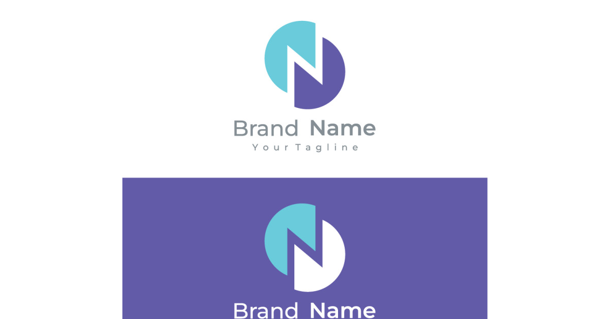 N initial letter logo design vector 4 - TemplateMonster