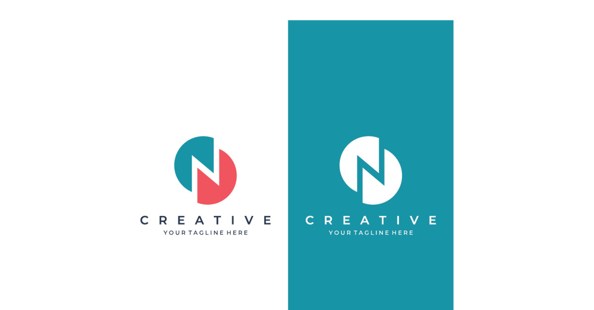 N initial letter logo design vector 7 - TemplateMonster