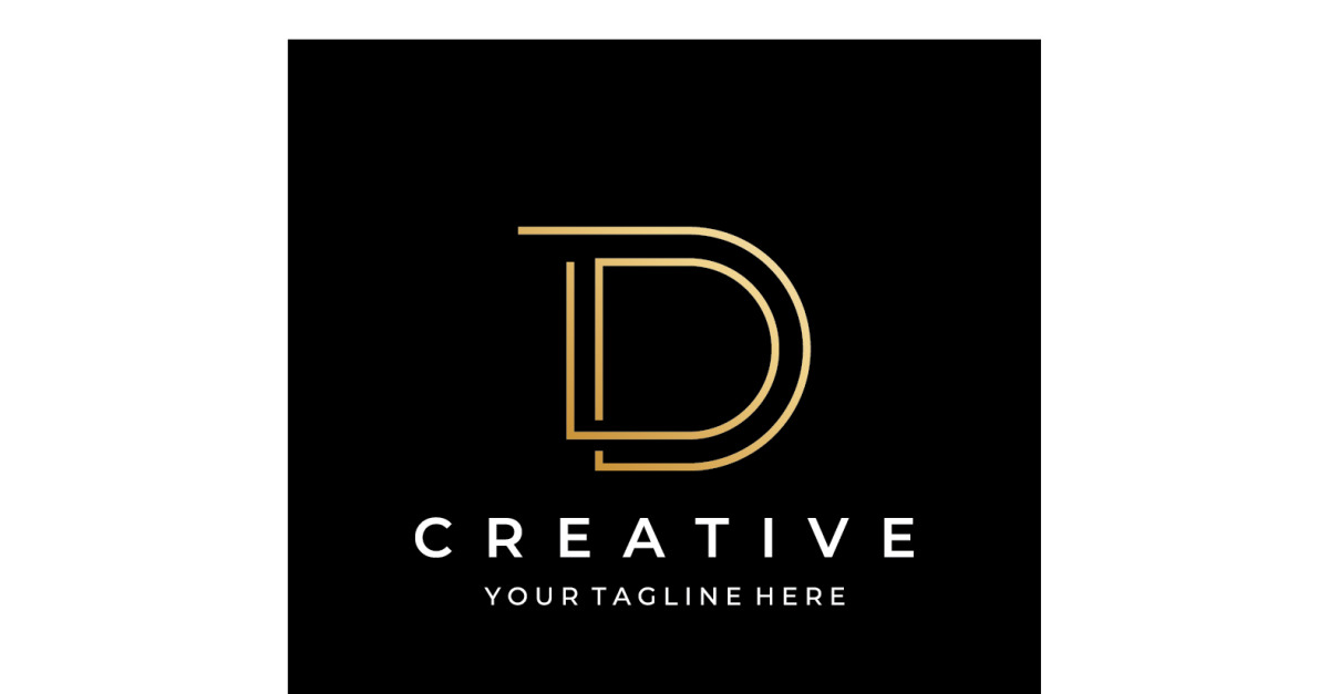 D letter initial business name logo name 15 - TemplateMonster