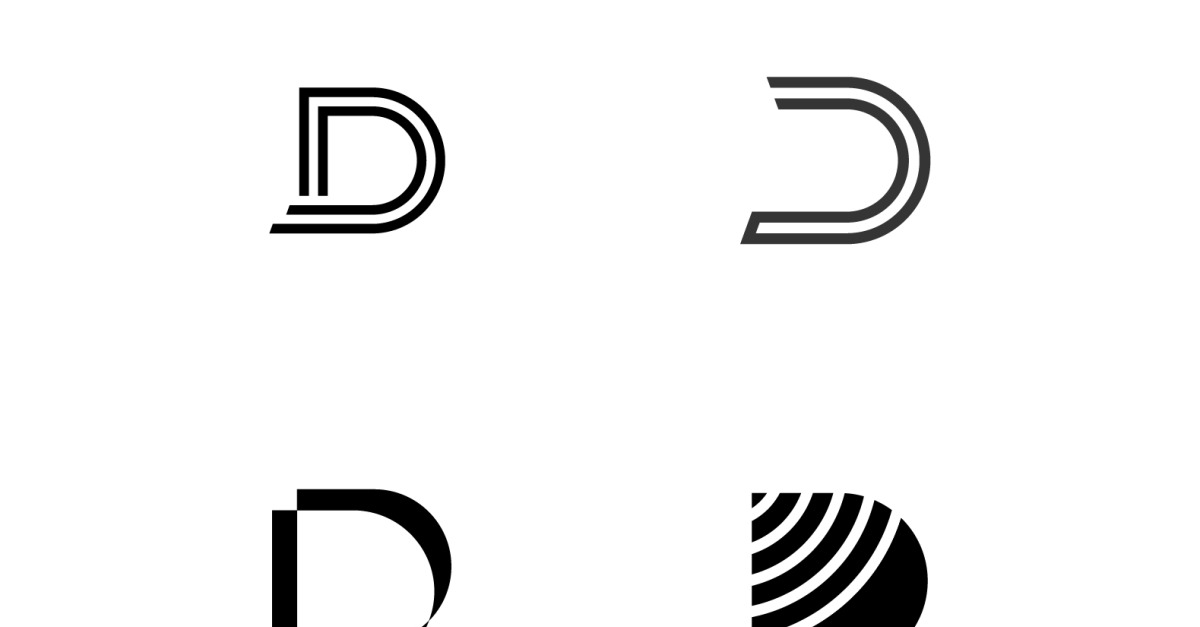 D letter initial business name logo name 19 - TemplateMonster