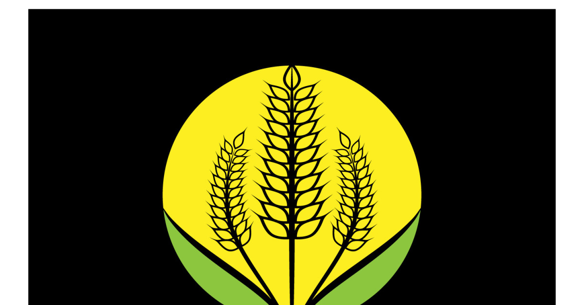 Simbolo di vettore del modello di logo del grano Ver 14