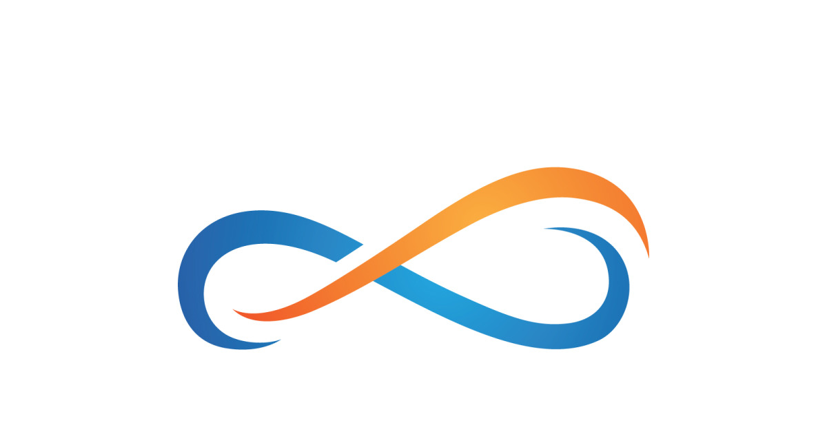 Infinity icon vector template design V7 - TemplateMonster