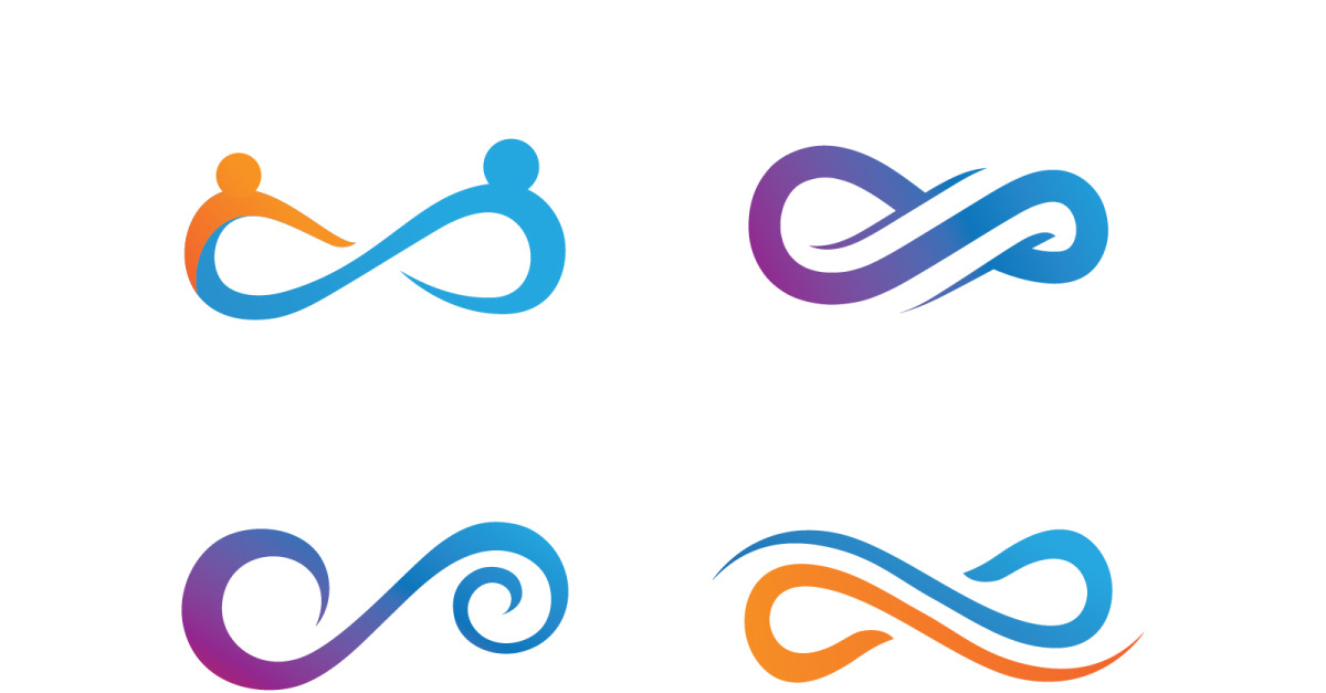 Infinity icon vector template design V9 - TemplateMonster