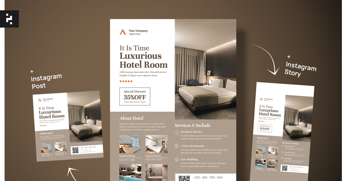 Luxurious Hotel Package Flyer #308832 - TemplateMonster