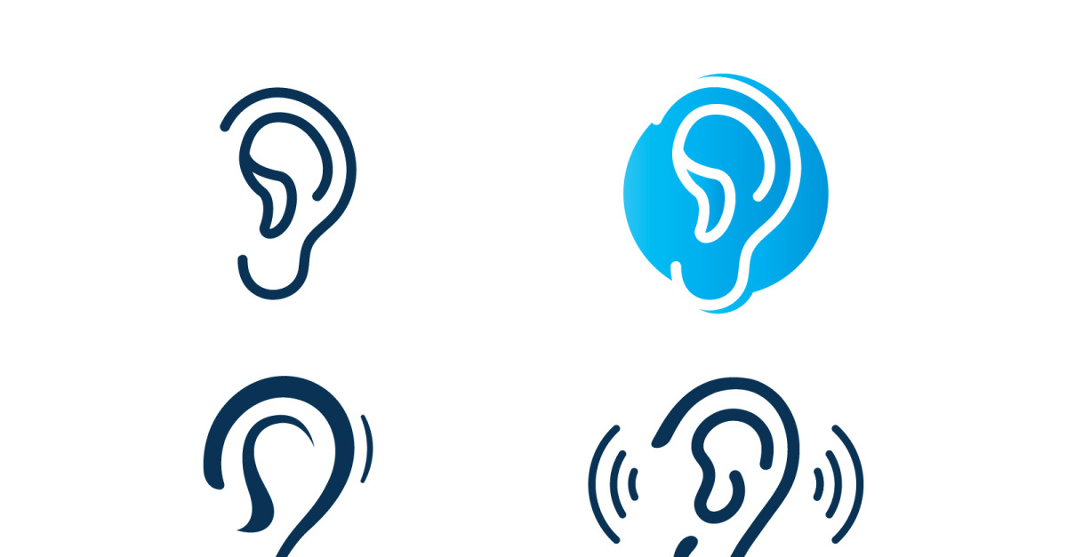 Ear Logo Template vector icon V10 #308951 - TemplateMonster