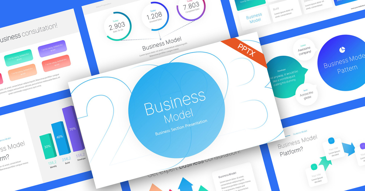 Modello di PowerPoint professionale modello di business