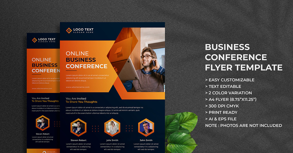 Creative Business Conference Webinar Flyer Template
