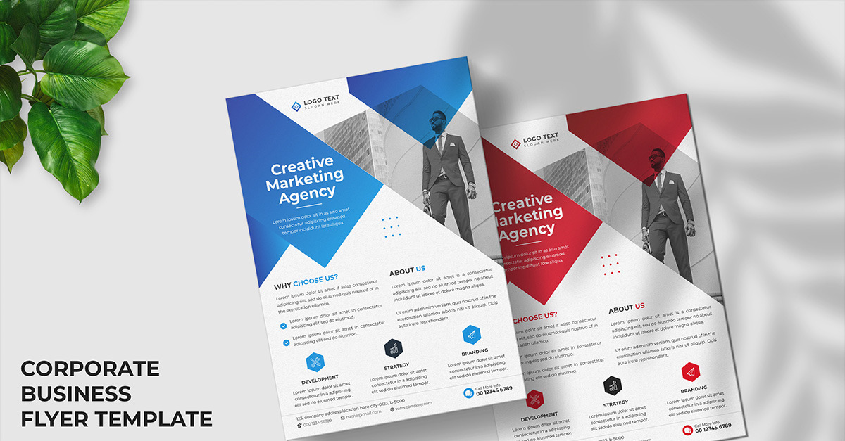 Creative Corporate Business Flyer Template and Marketing Agency Flyer ...