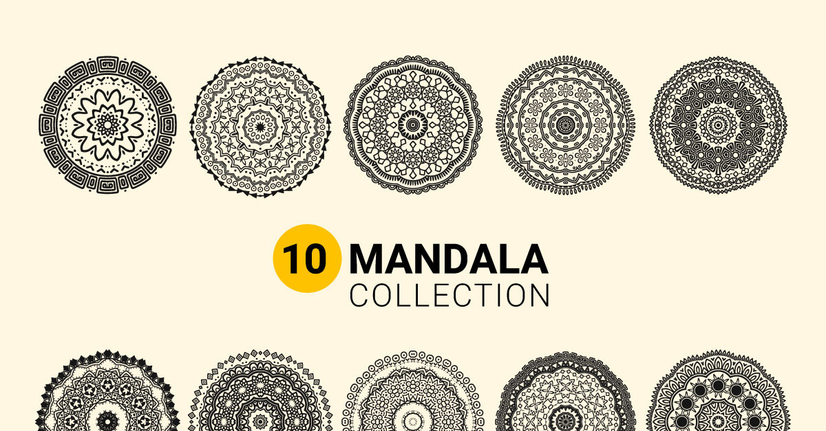 Indian Mandala Coloring Page Bundle for Kdp Interior or Adult Mandala ...