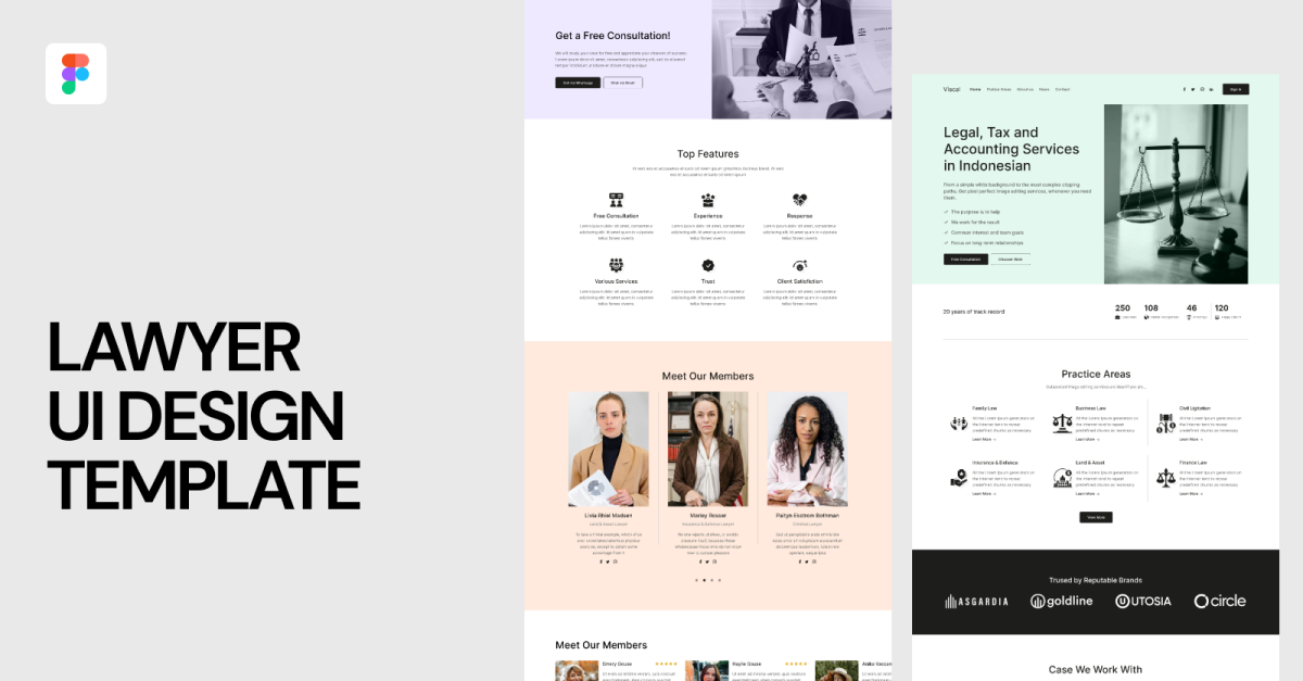 Lawyer UI Design Template #309456 - TemplateMonster