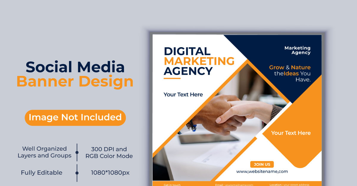 Creative Idea Digital Marketing Agency Social Media Post And Banner